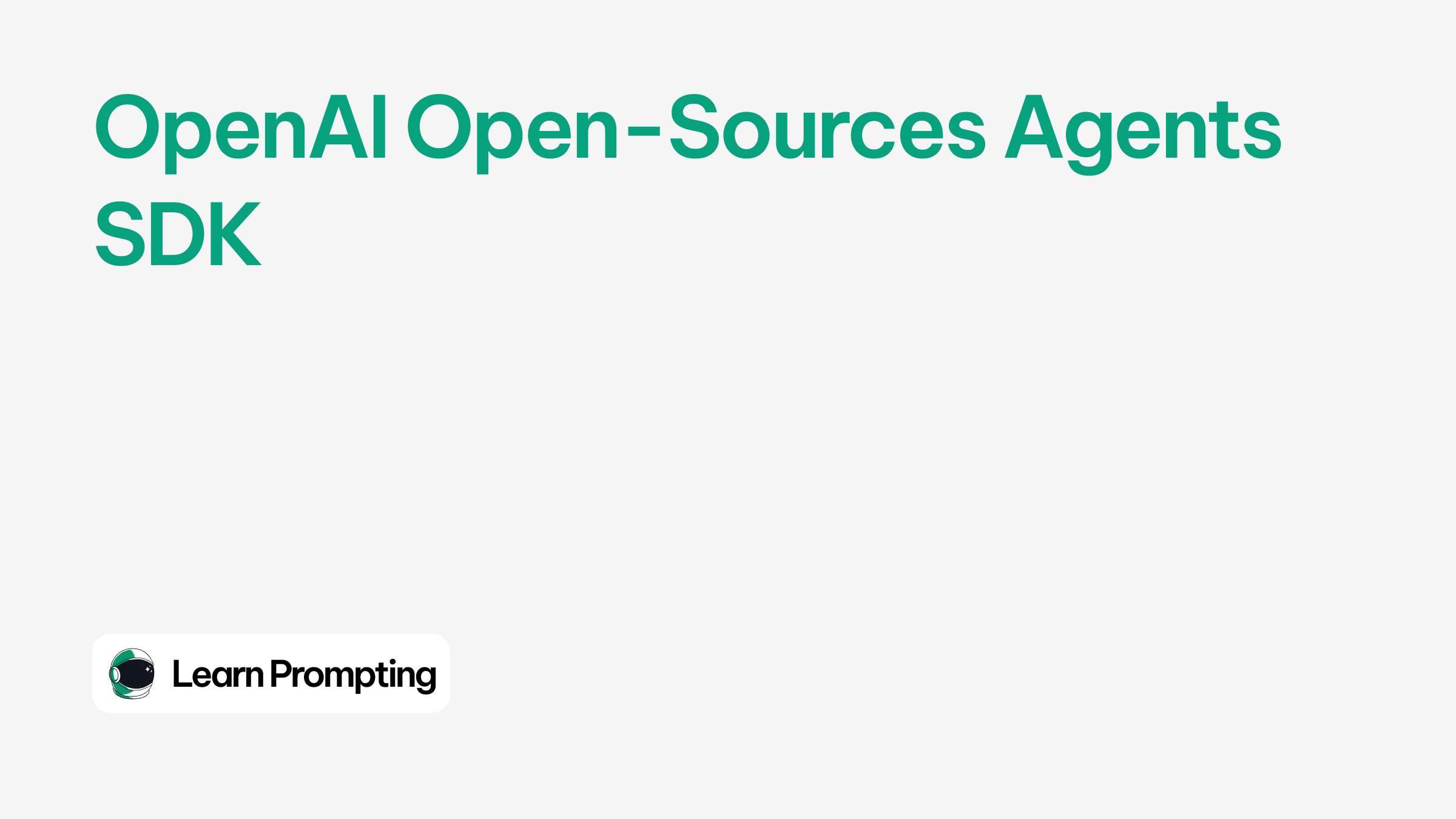OpenAI Open-Sources Agents SDK: Building Agentic AI Applications