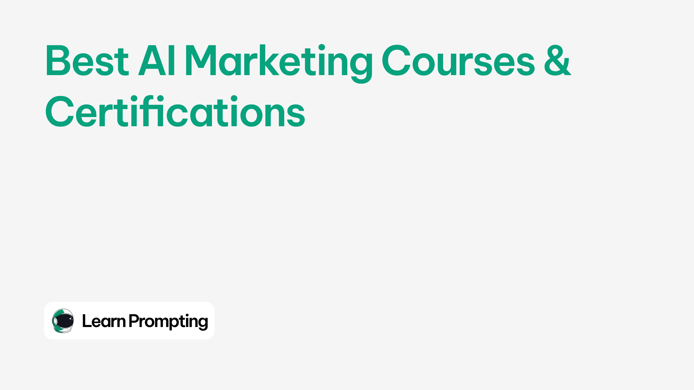 Best AI Marketing Courses & Certifications in 2025